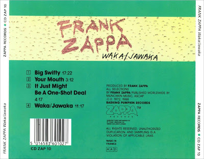 zappa GRITA!: Frank Zappa - Waka/Jawaka (1972).